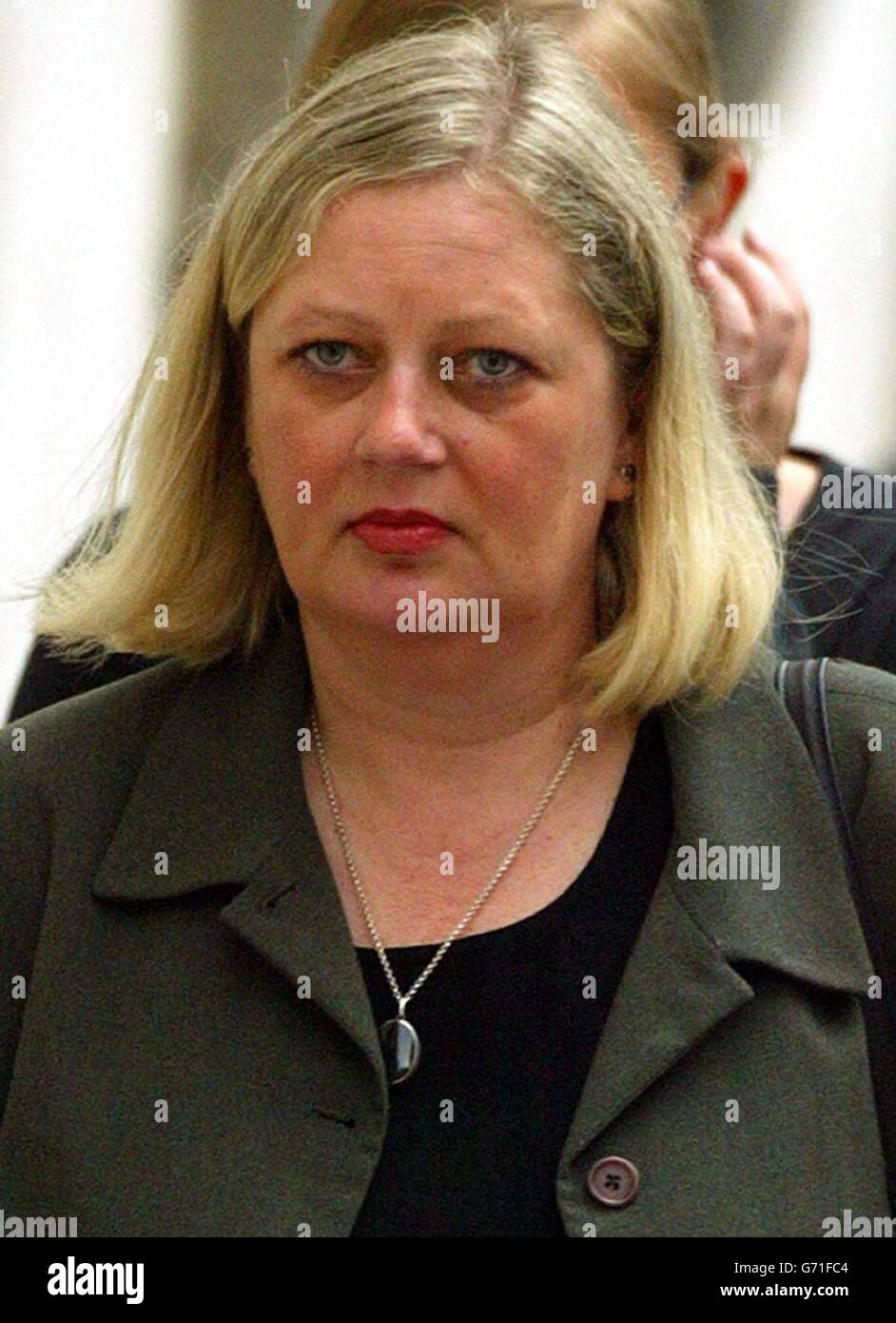Sue Dickinson arrives at Rennes court, France, for day four of the ...
