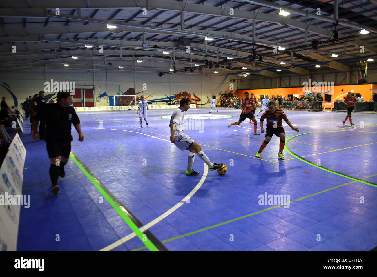 Soccer - Soccer AM Futsal Cup Final - Birmingham Futsal Arena. Action ...