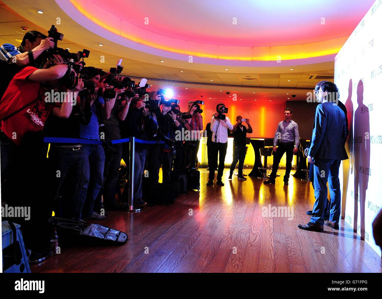 Pompeii special fan screening - London Stock Photo - Alamy