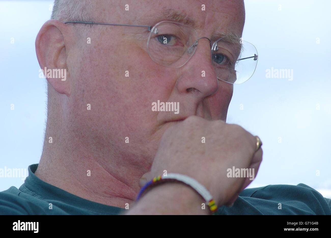 Irish legendary folk singer Christy Moore looks reflective during a ...