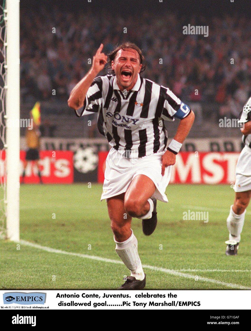 Antonio Conte, Juventus. celebrates the disallowed goal Stock Photo - Alamy