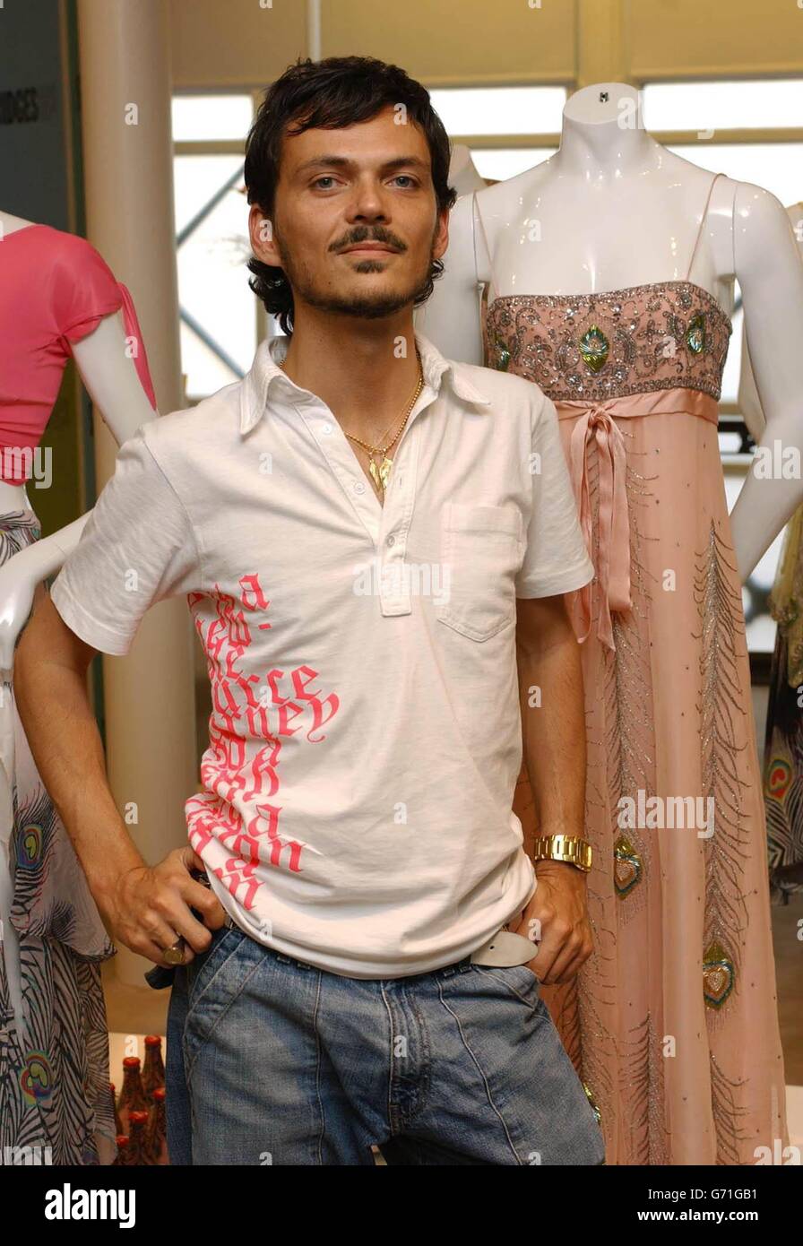 British fashion designer Matthew Williamson during a signing of The ...
