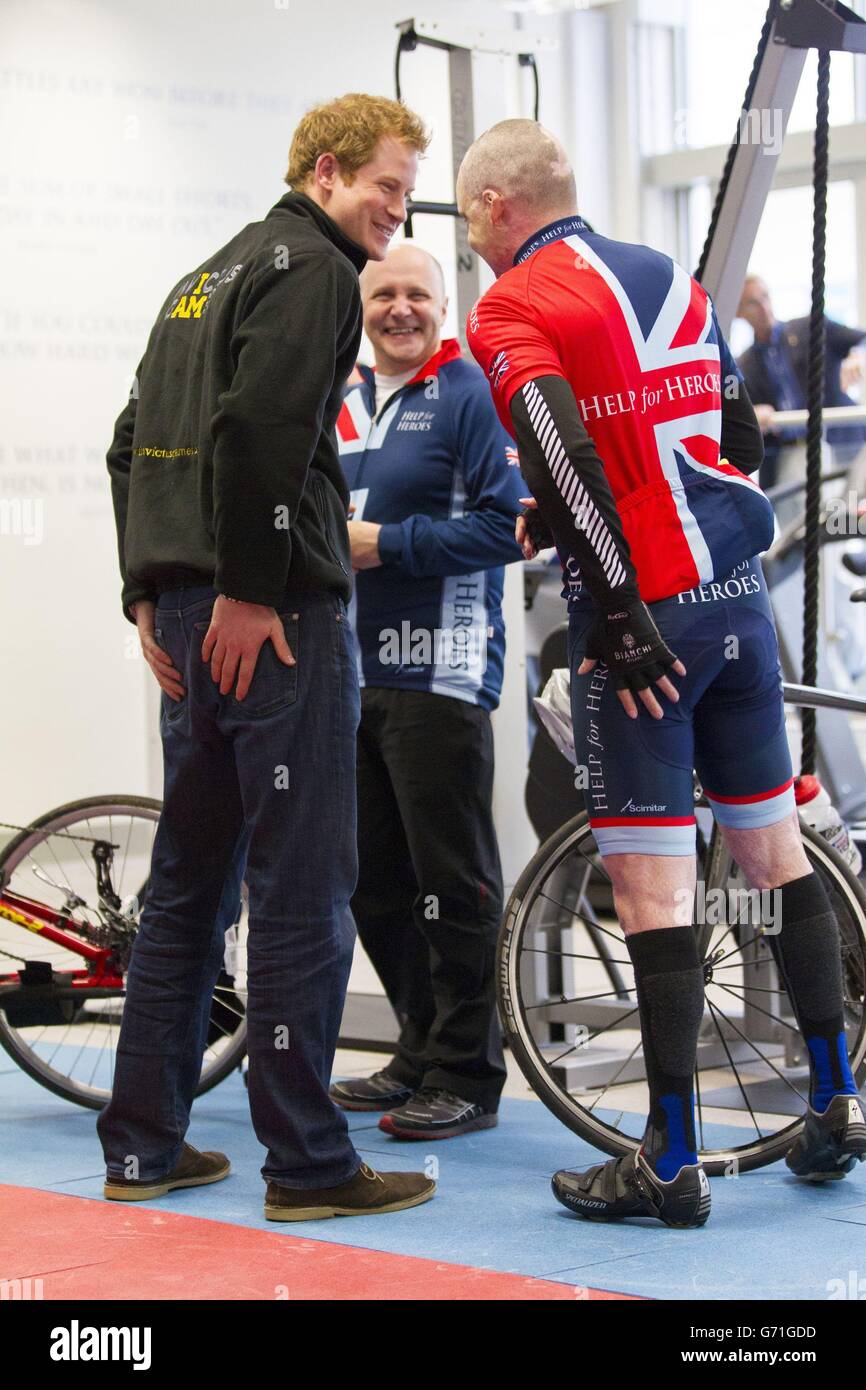 Prince harry visit help heroes gym hi-res stock photography and images ...