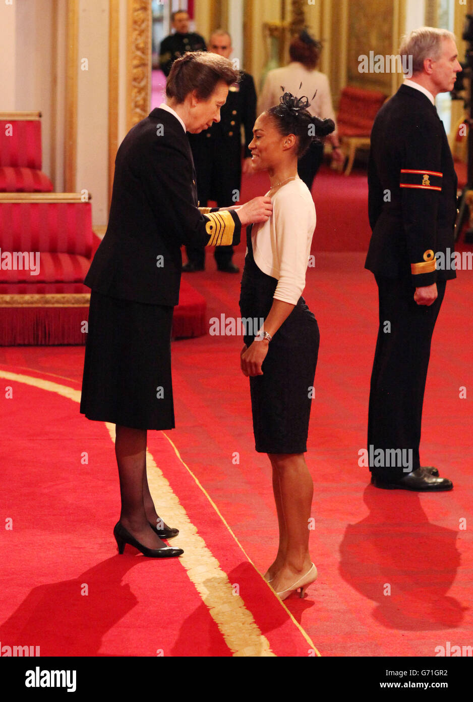Awarded obe by princess royal investiture ceremony buckingham palace hi ...