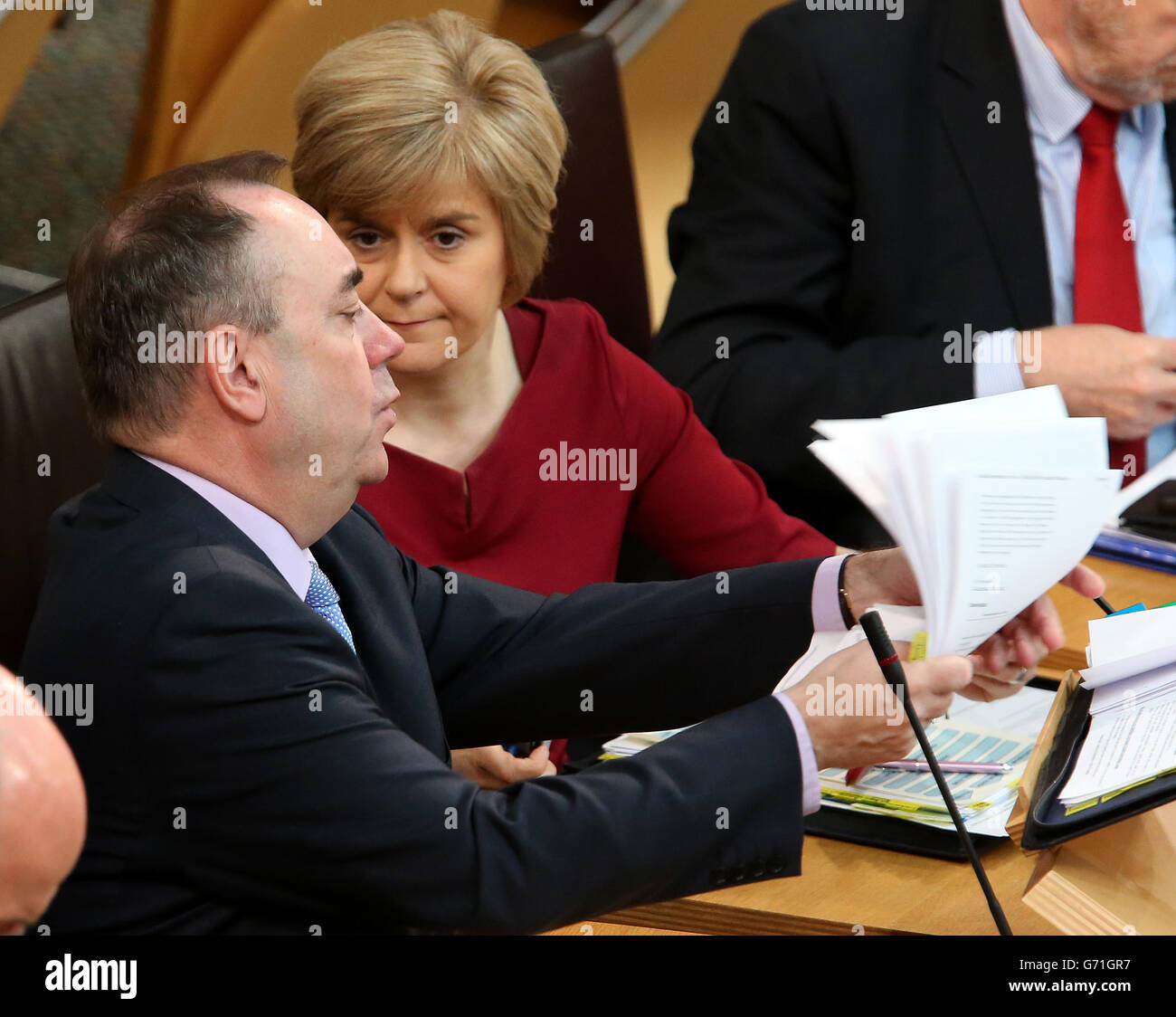 First Minister's Questions Stock Photo - Alamy