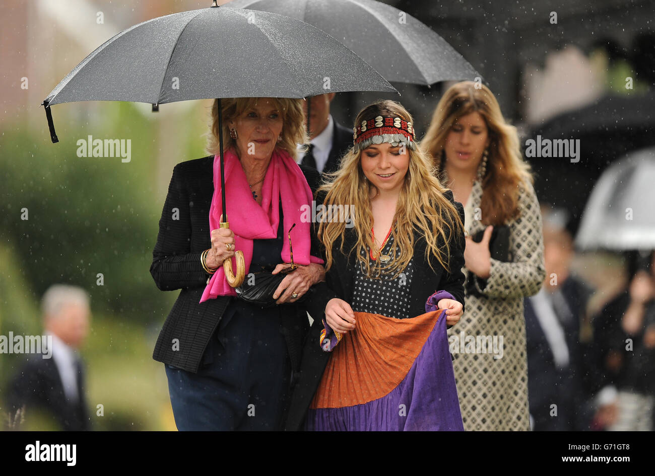 Mark Shand funeral Stock Photo - Alamy