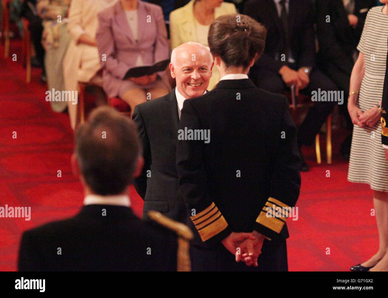 Awarded obe by princess royal investiture ceremony buckingham palace hi ...