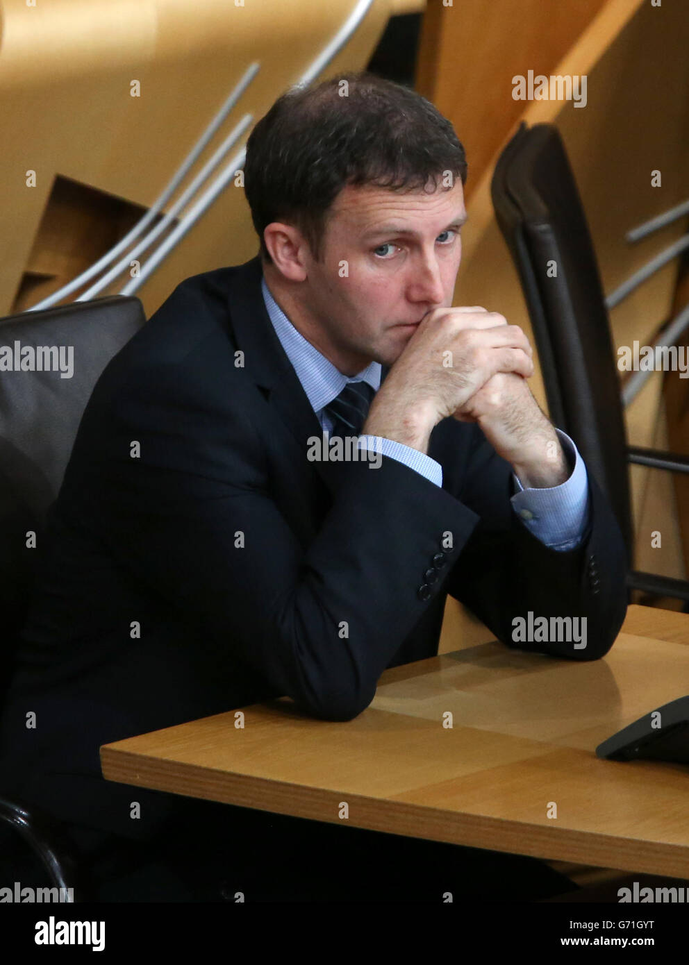 Scotland's Public Health Minister Michael Matheson during Question Time ...