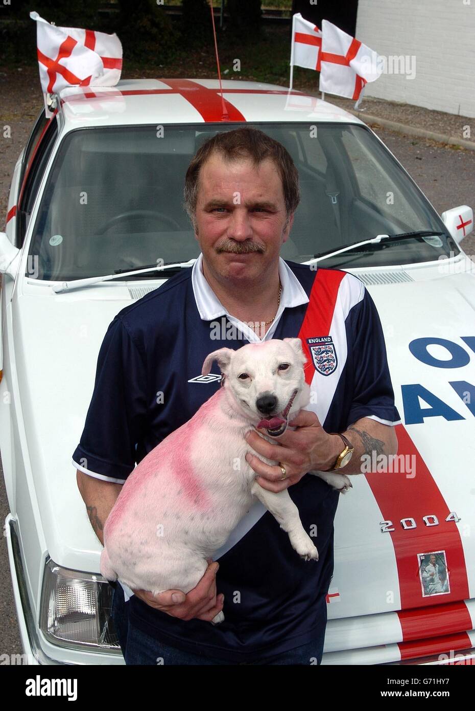 Richard Wood England supporter Stock Photo - Alamy