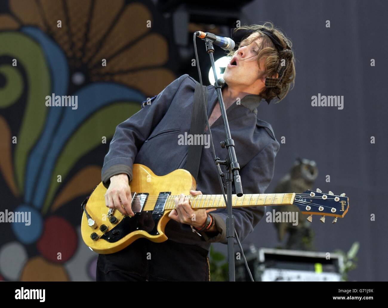 British Sea Power perform live on stage during the Isle of Wight ...