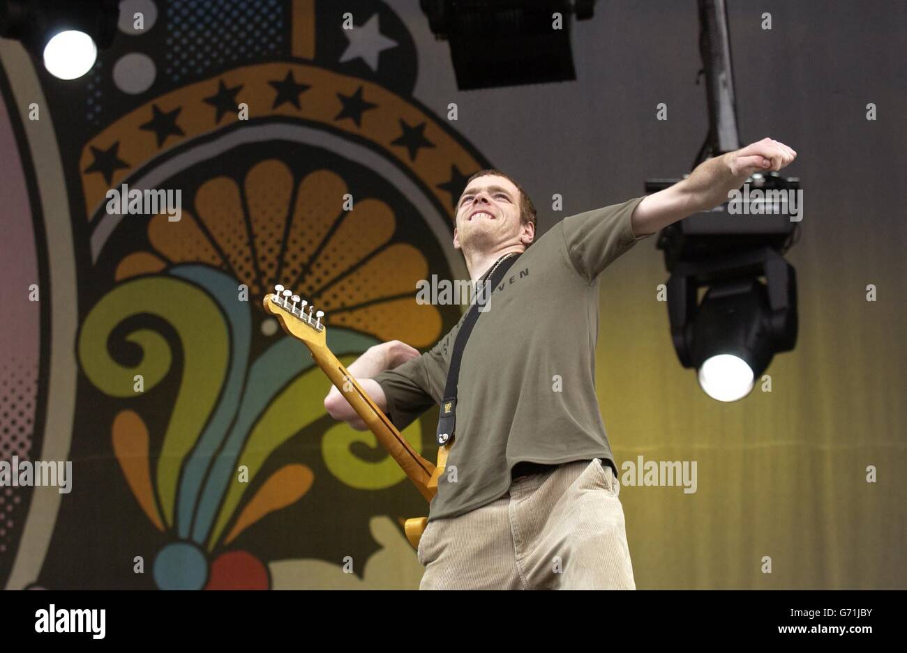 Electric soft parade performing during the isle of wight festival hi ...