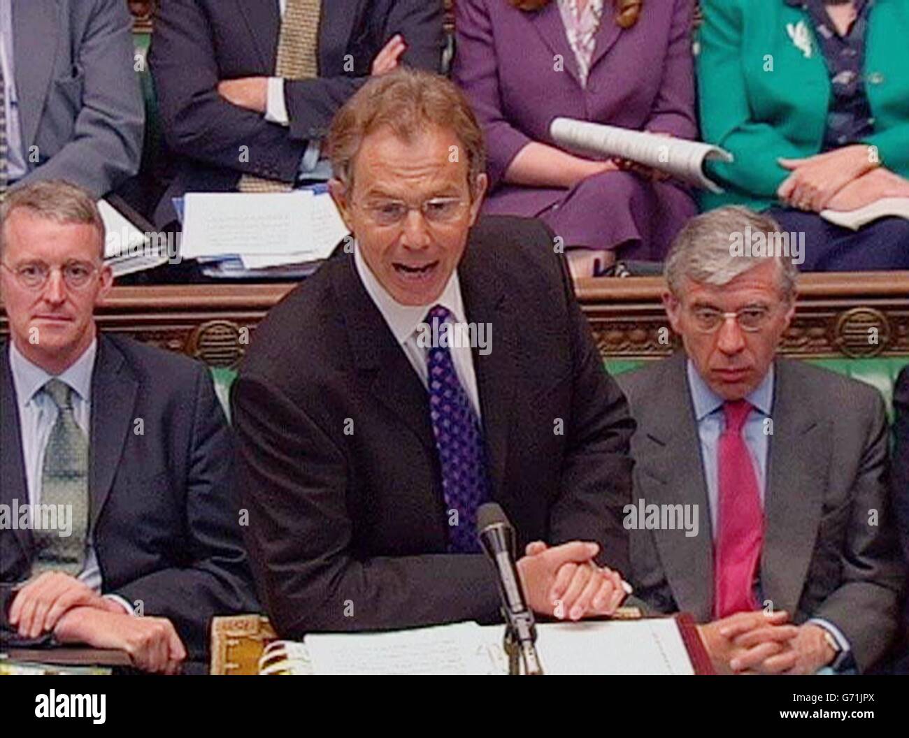 Prime minister tony blair prime ministers question time house commons ...