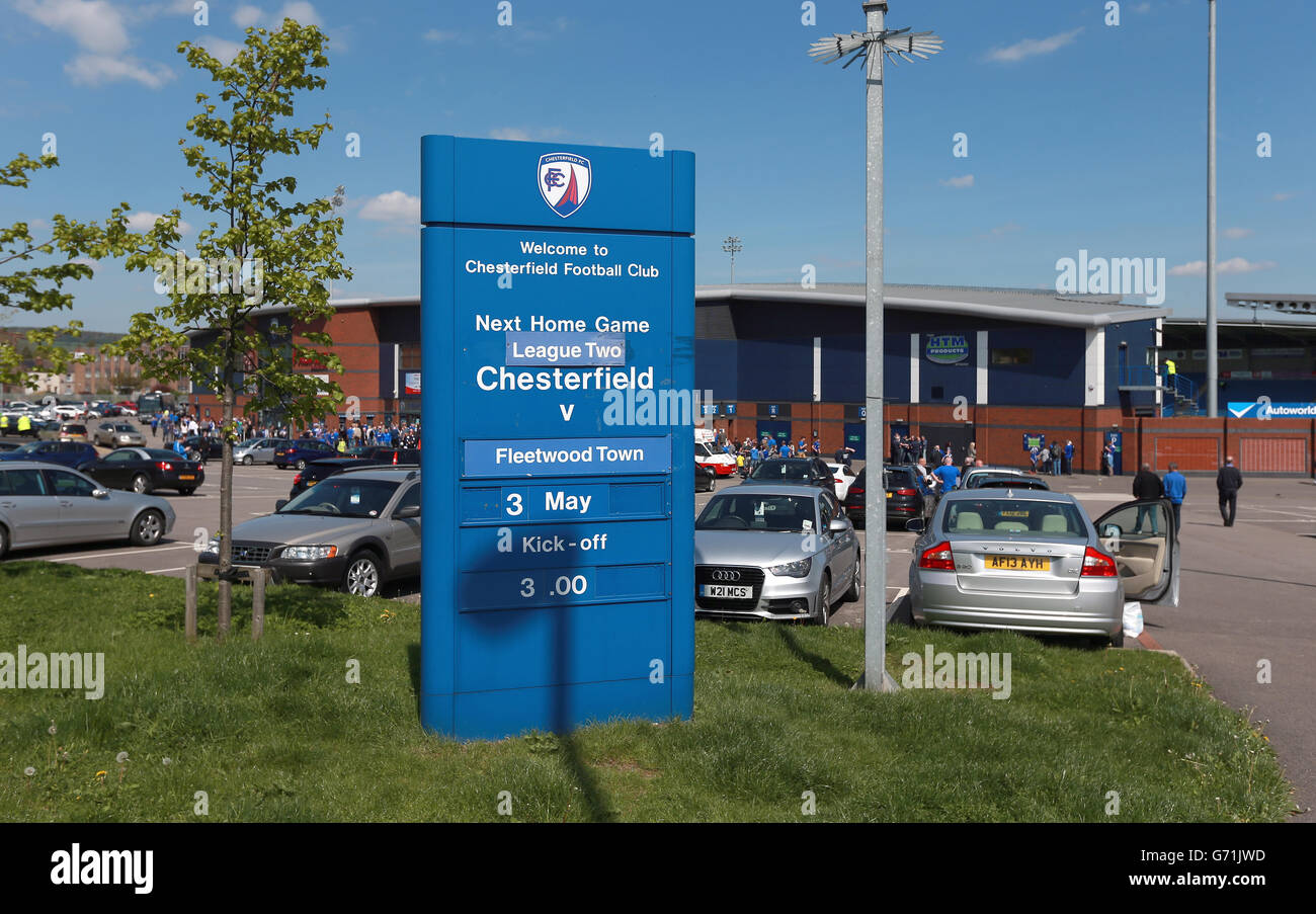 Soccer - Sky Bet League Two - Chesterfield v Fleetwood Town - Proact ...