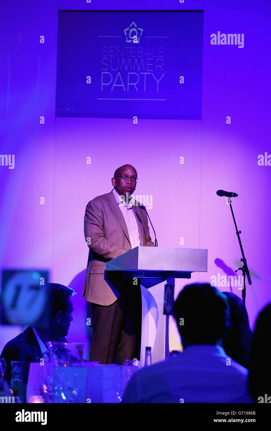 Sentebale founding patron Prince Seeiso Bereng Seeiso speaks on stage ...