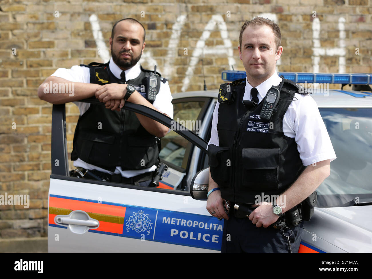 Met police video camera trial Stock Photo - Alamy