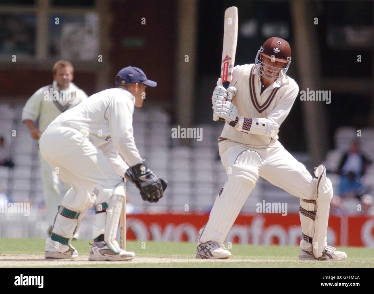 During the frizzell county championship at the oval hi-res stock ...