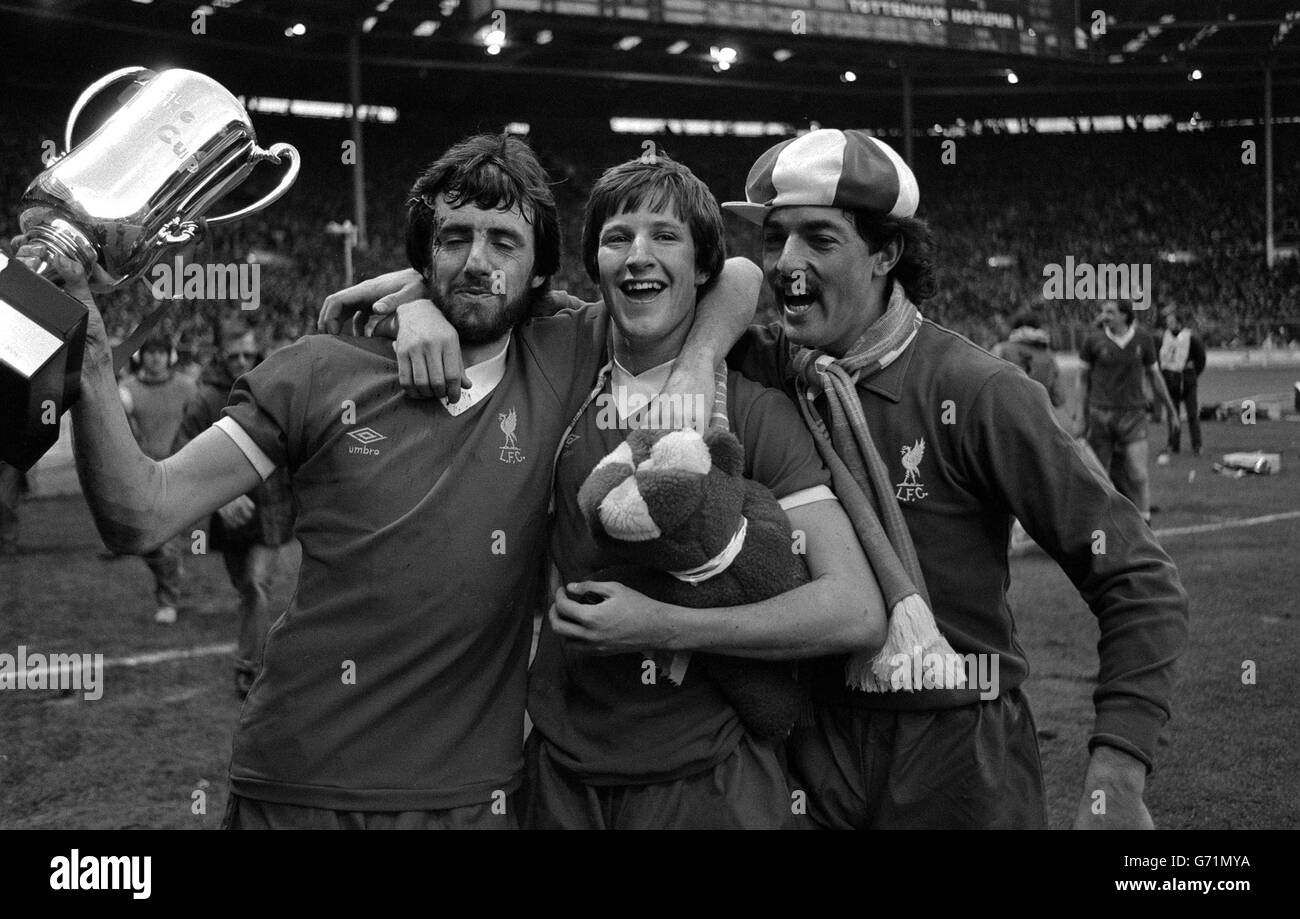 Liverpool players, from left, Mark Laurenson, two goal scorer Ronnie ...