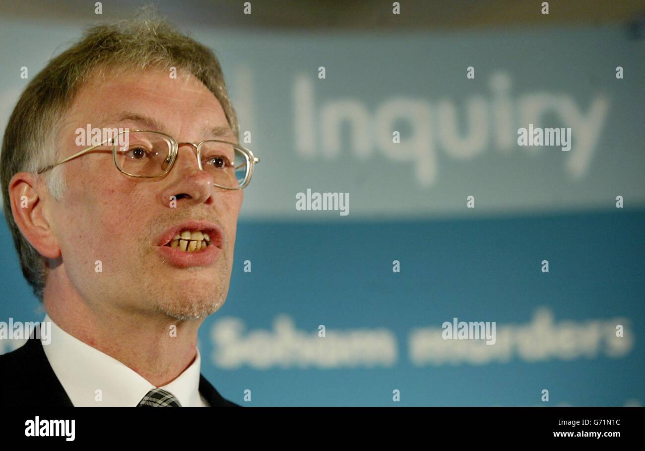 Sir Michael Bichard Soham inquiry Stock Photo - Alamy