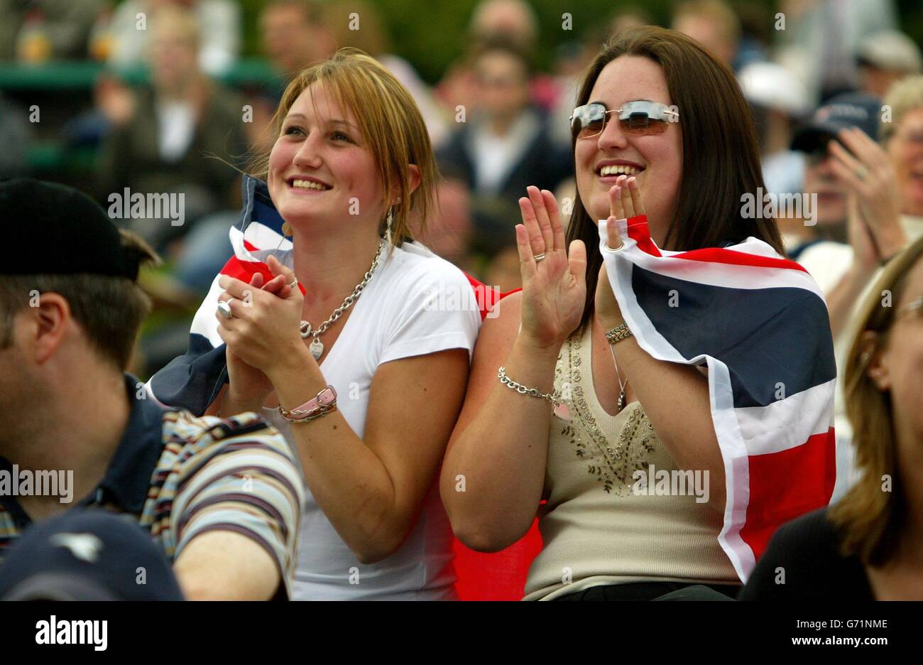 Henman Hill Wimbledon 2004 Stock Photo - Alamy
