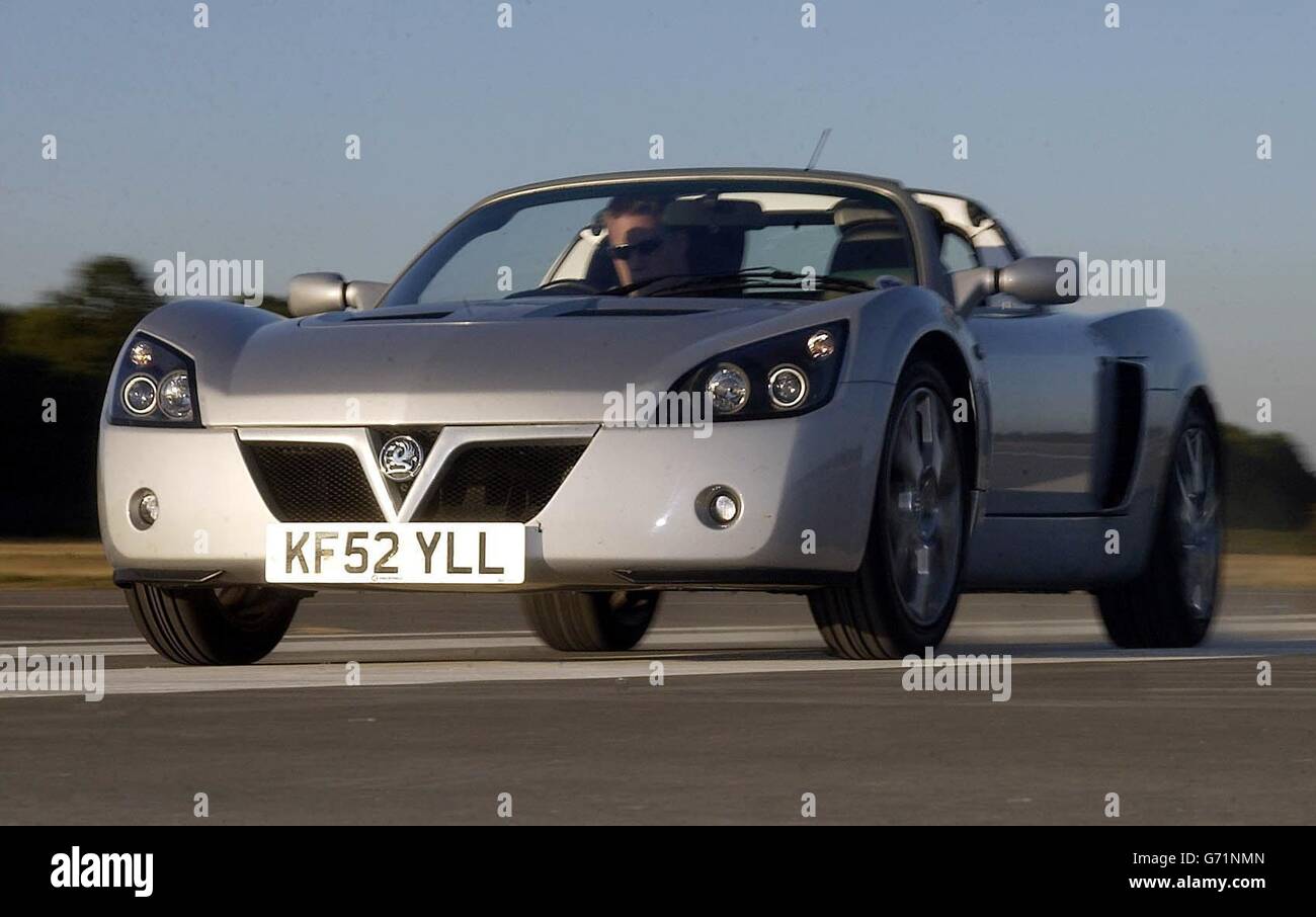 A Vauxhall 220 Turbo is test driven at Dunford Park, Surrey Stock Photo ...