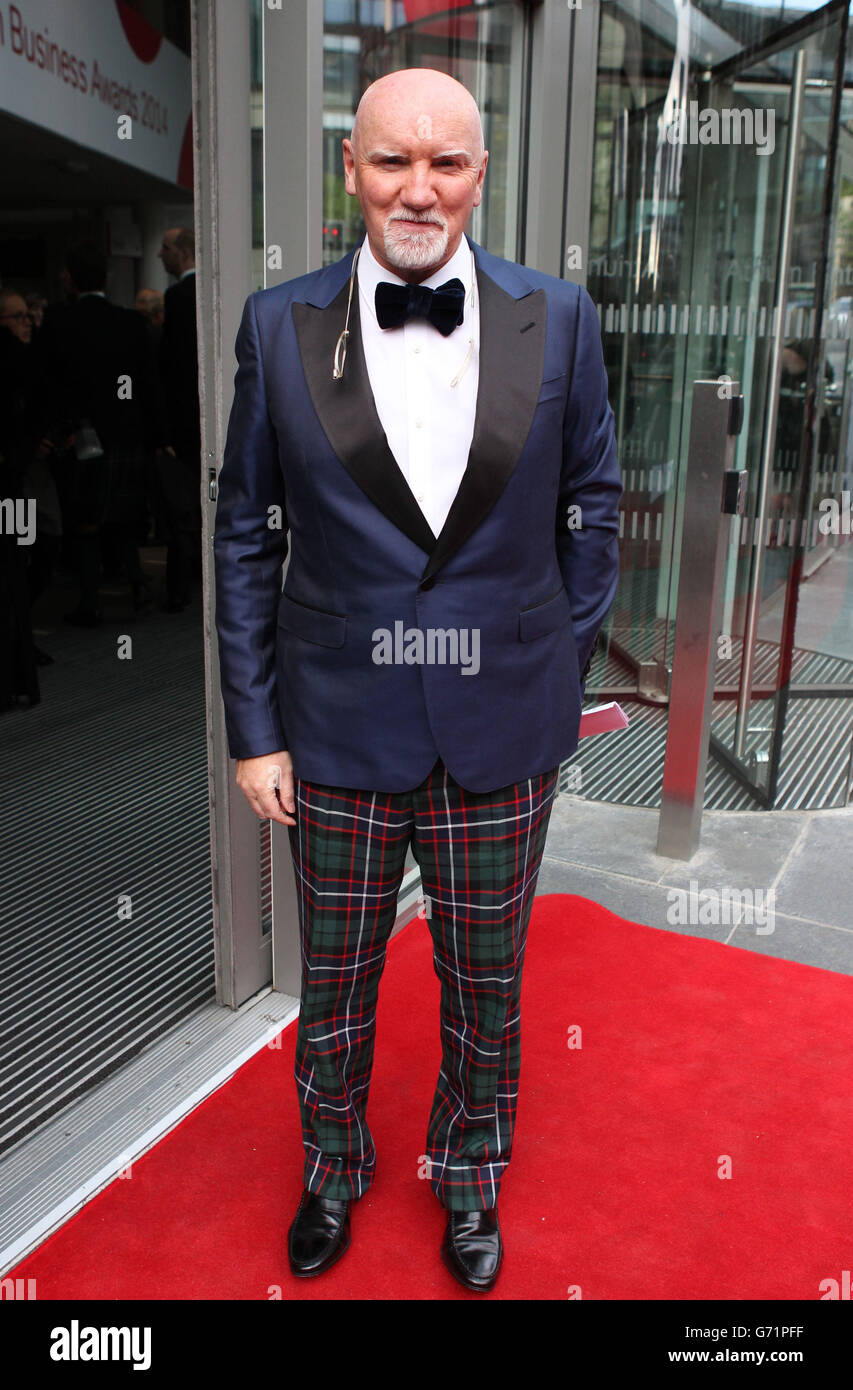 Sir Tom Hunter arriving at the Scottish Business Awards being held at ...
