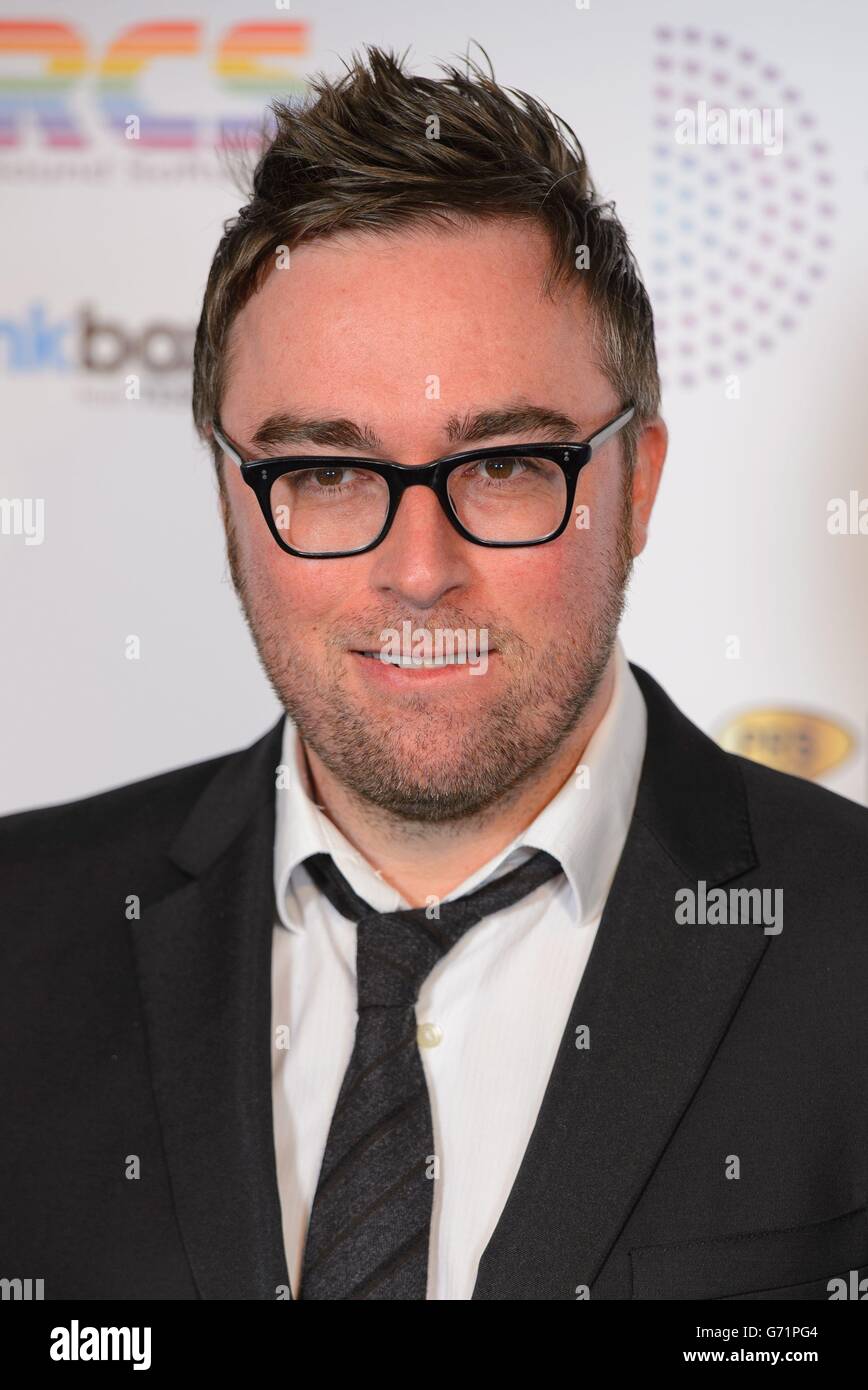 Radio Academy Awards 2014 - London. Danny Wallace arriving at the Radio ...