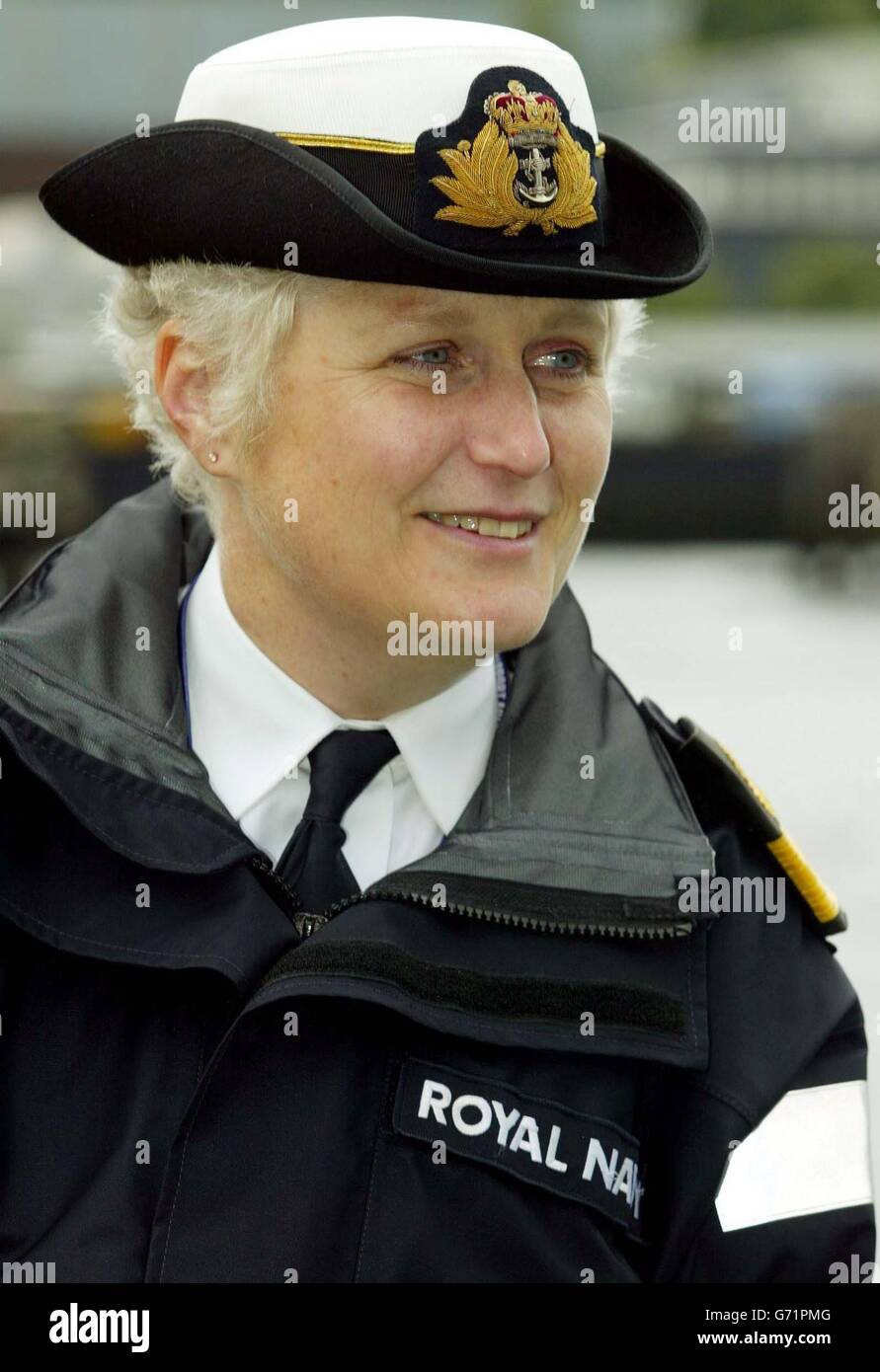Commodore Carolyn Stait, who is the first woman to hold a senior ...
