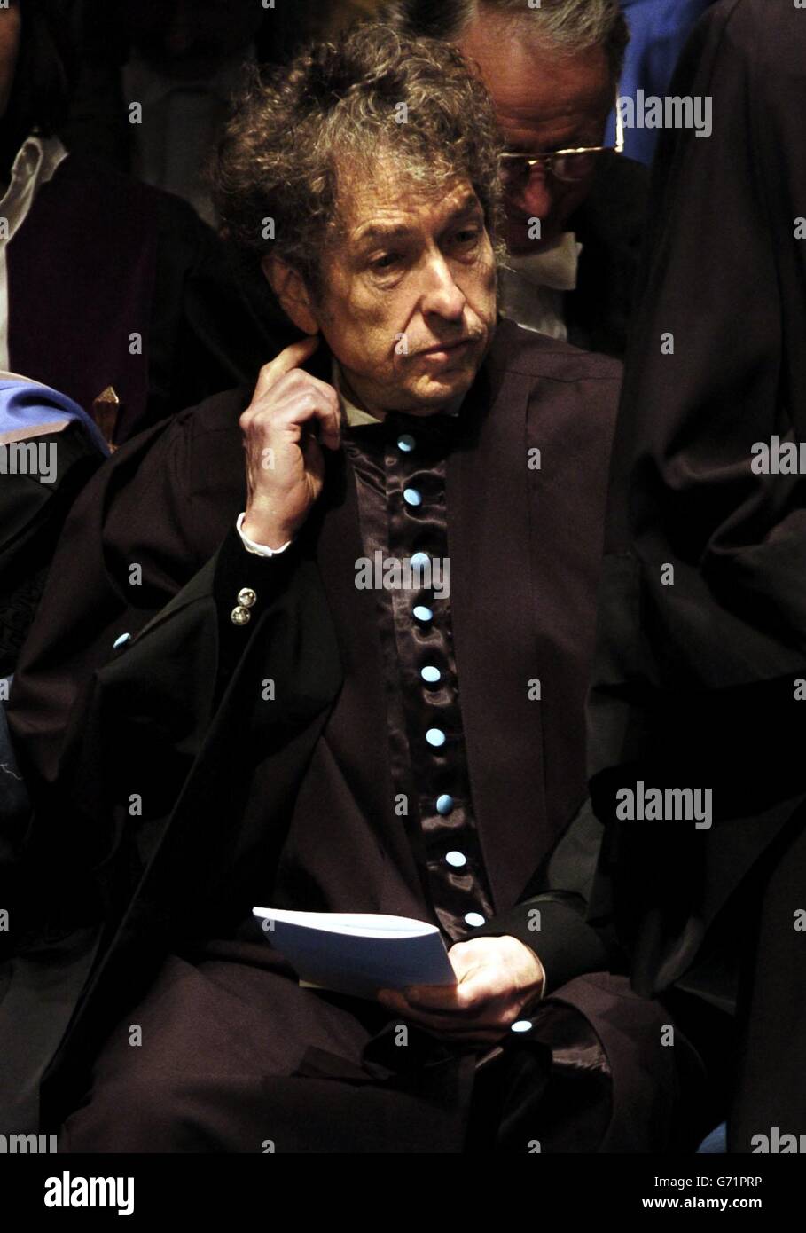 Bob Dylan Honorary Degree Stock Photo - Alamy