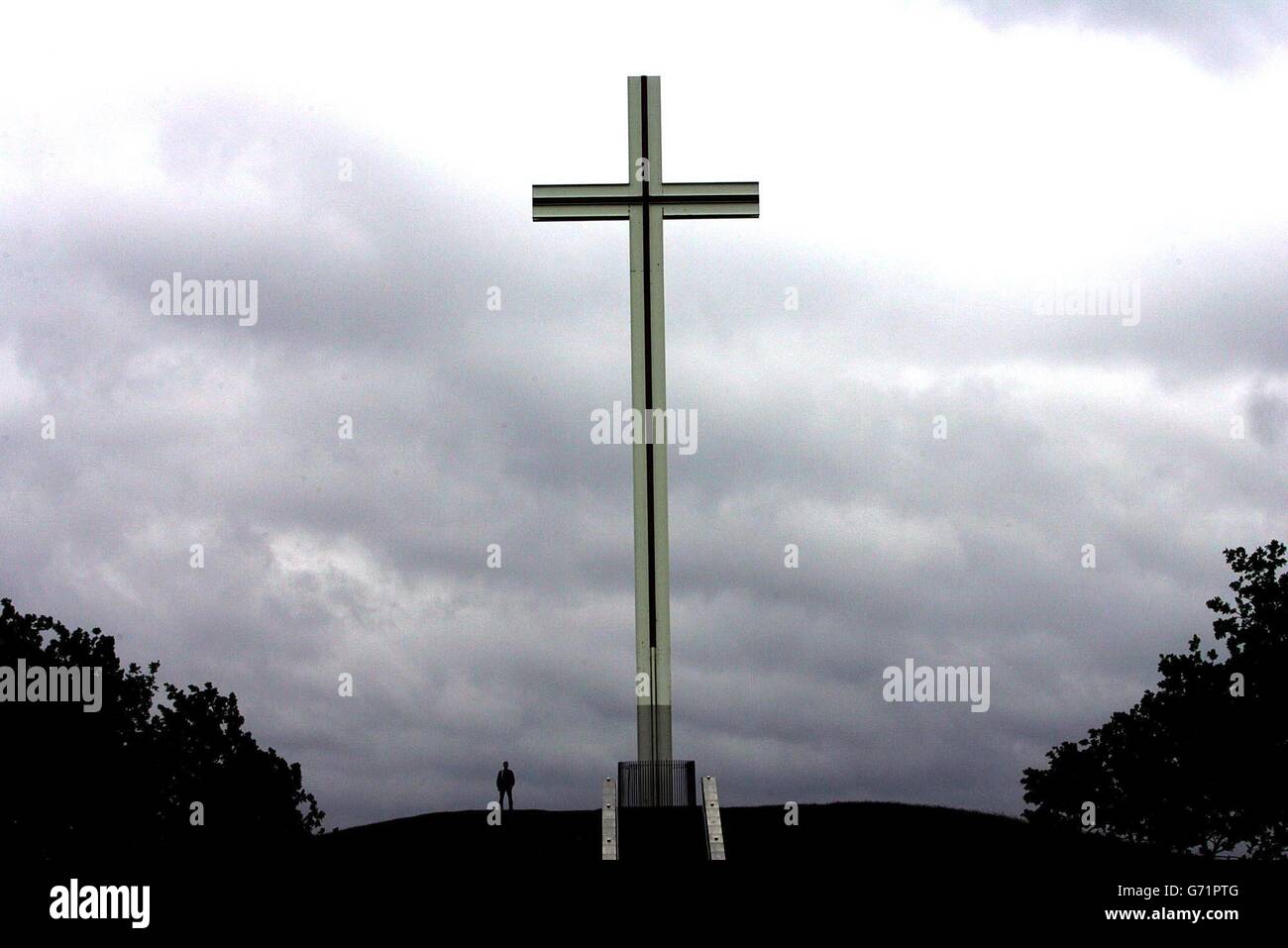 The Papal Cross Stock Photo - Alamy