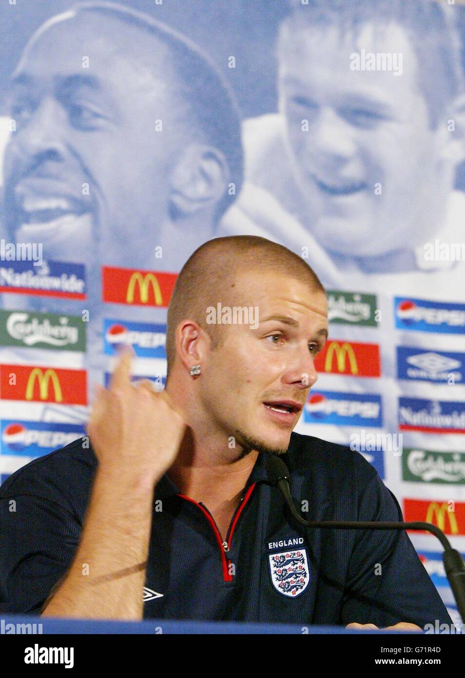David Beckham during a press conference Stock Photo - Alamy