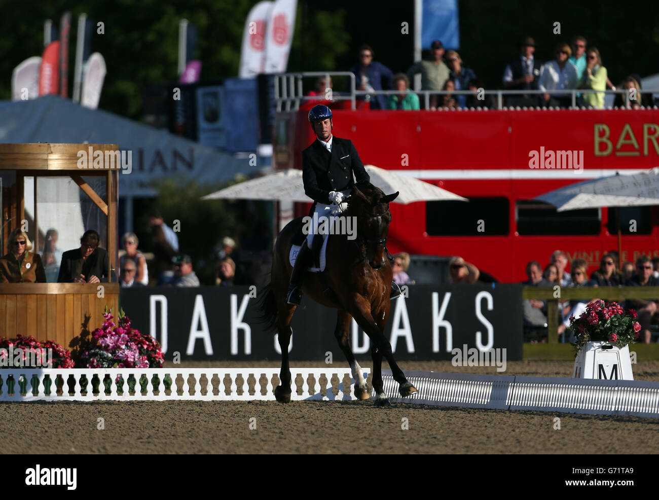 Great Britain's Carl Hester riding Nip Tuck competes in the Grand Prix ...
