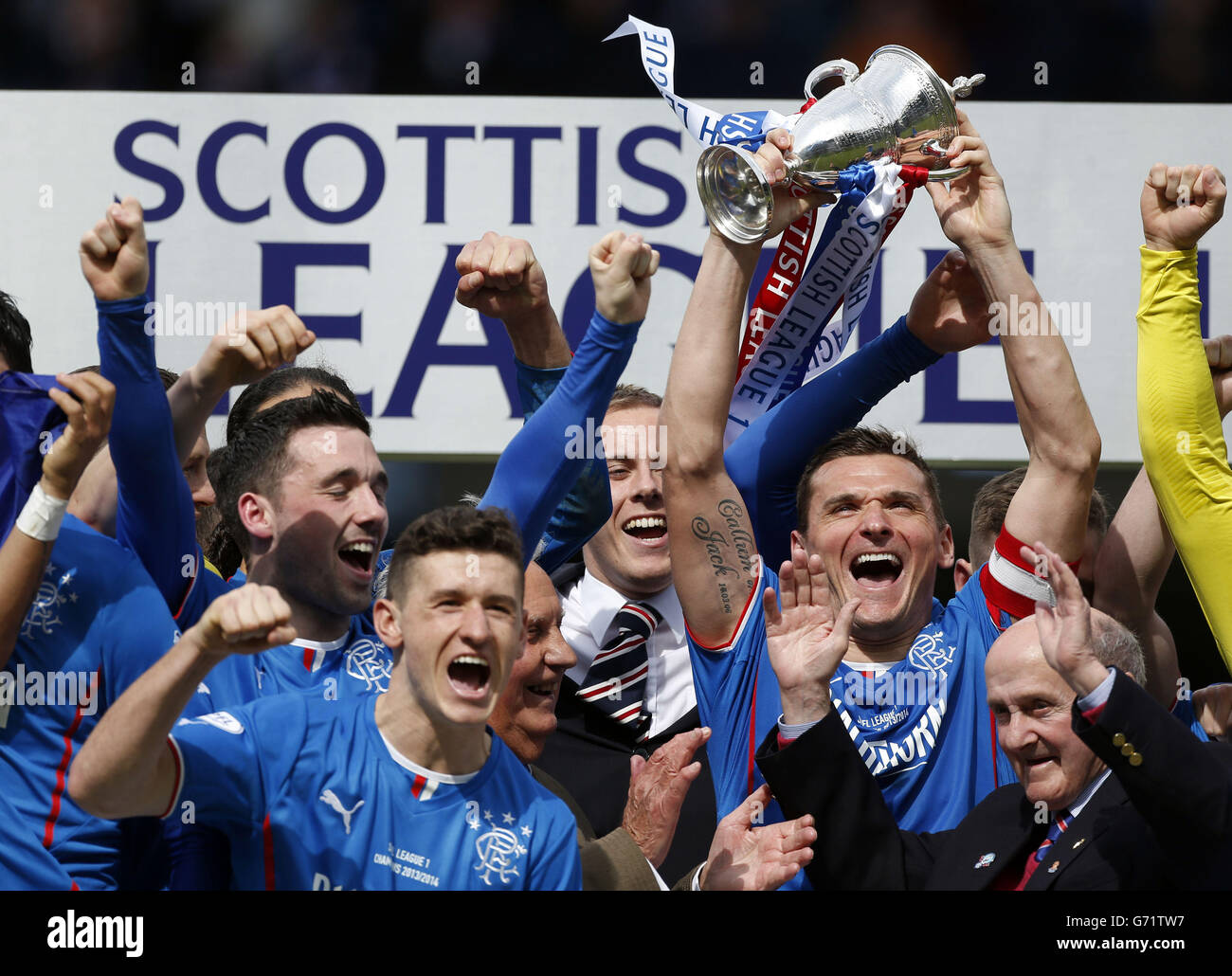 Rangers scottish league trophy hi-res stock photography and images - Alamy