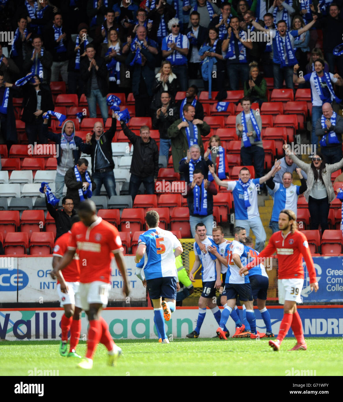 Blackburn Rovers' Michael Keane celebrates scoring their second goal ...