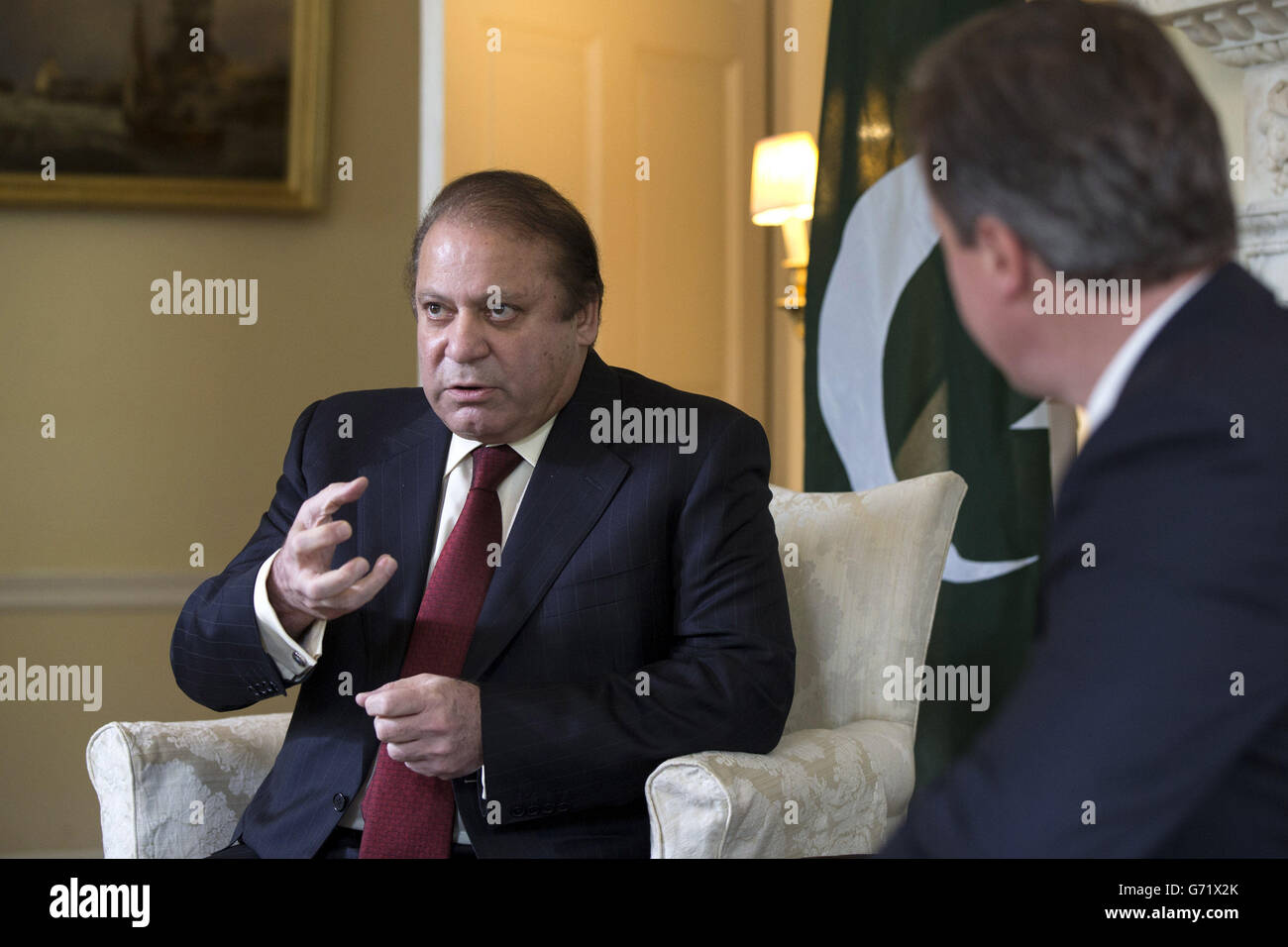 Cameron meets Prime Minister Nawaz Sharif Of Pakistan Stock Photo - Alamy