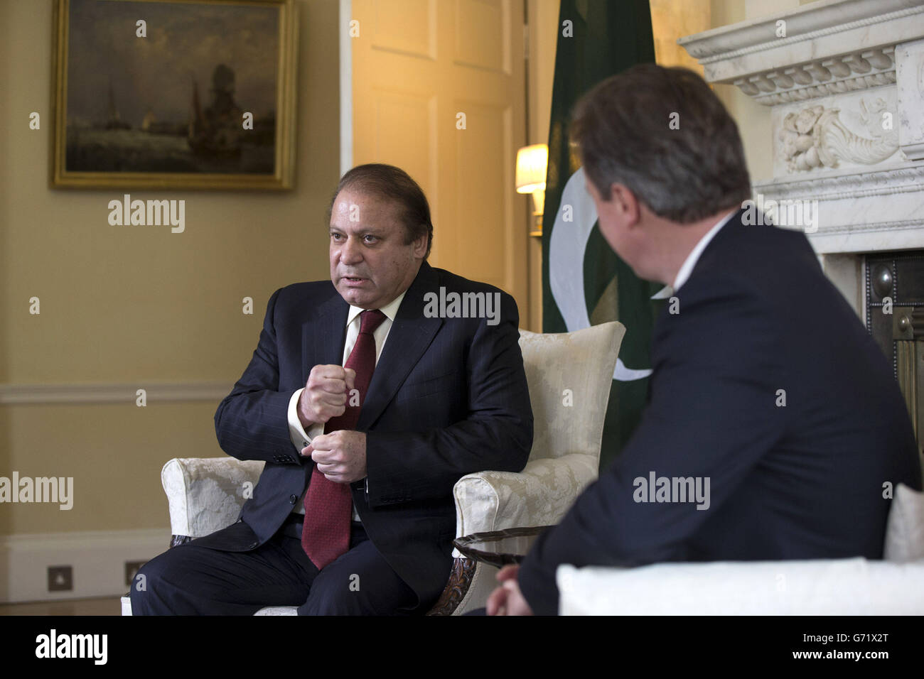 Cameron meets Prime Minister Nawaz Sharif Of Pakistan Stock Photo - Alamy