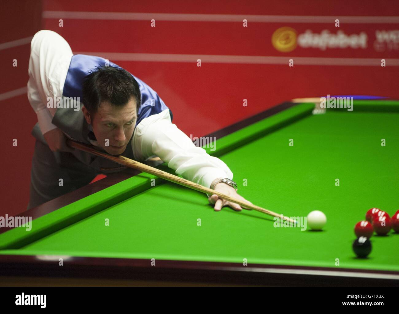Dominic Dale during his match against Barry Hawkins during the Dafabet ...