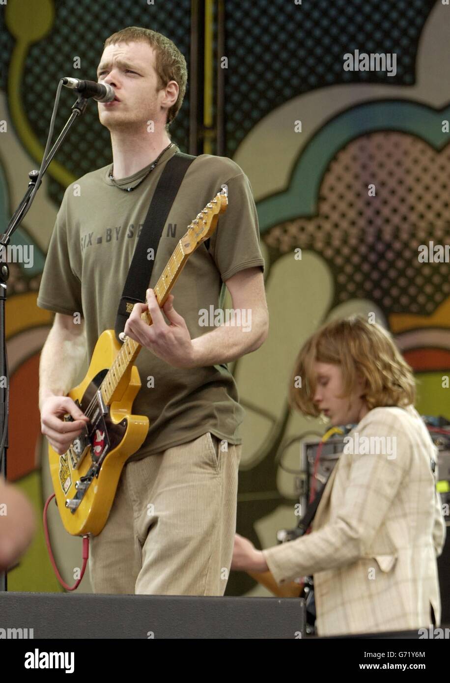 Electric soft parade performing during the isle of wight festival hi ...