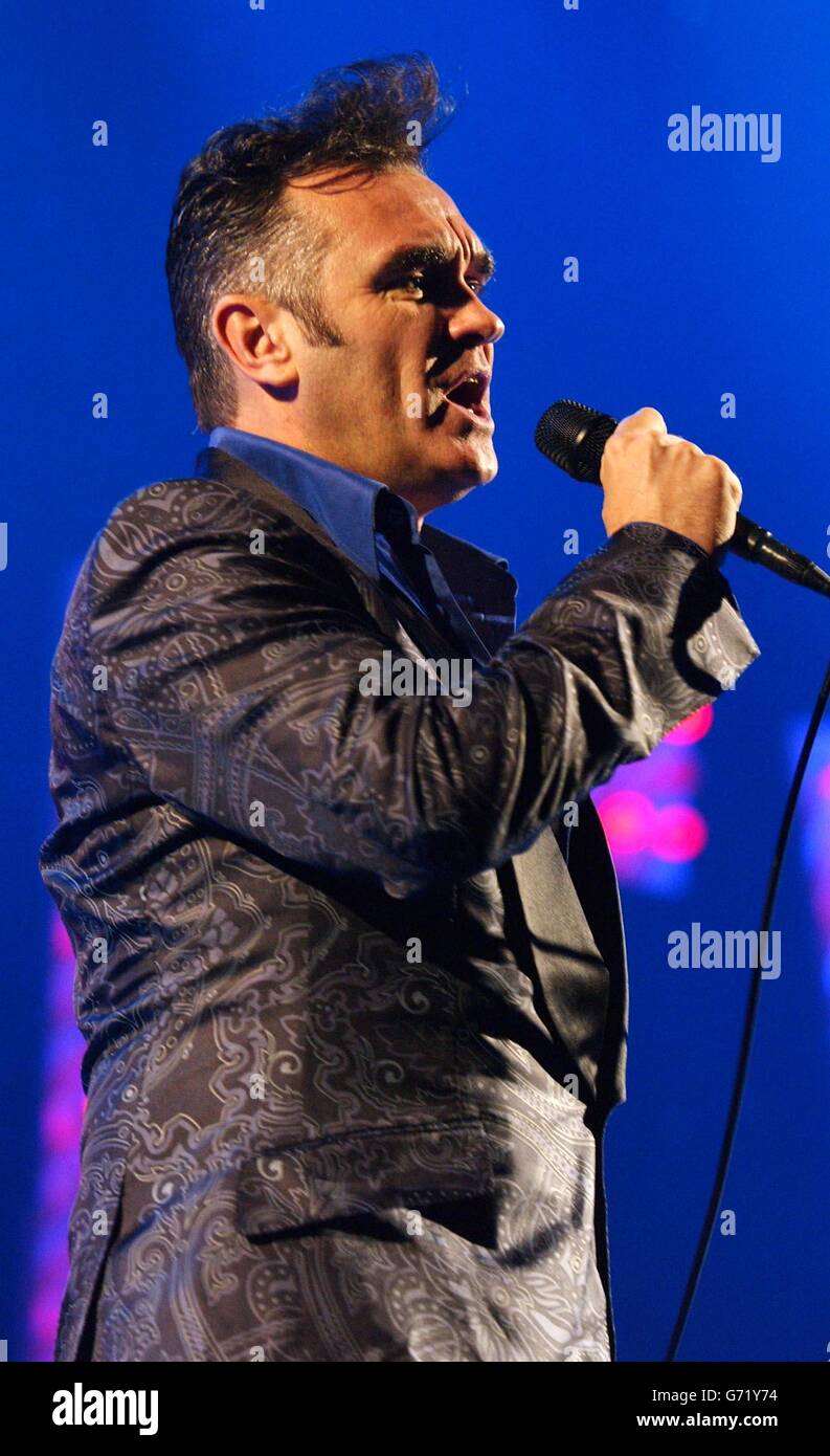 The Smiths former frontman Morrissey performs live on stage at the ...