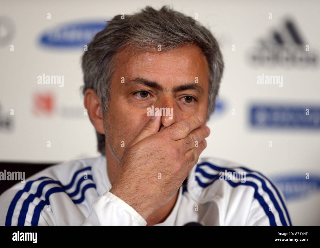 Soccer - Chelsea FC Press Conference - Chelsea FC Training Ground Stock ...