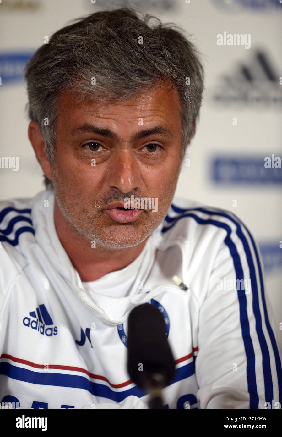 Soccer - Chelsea FC Press Conference - Chelsea FC Training Ground Stock ...