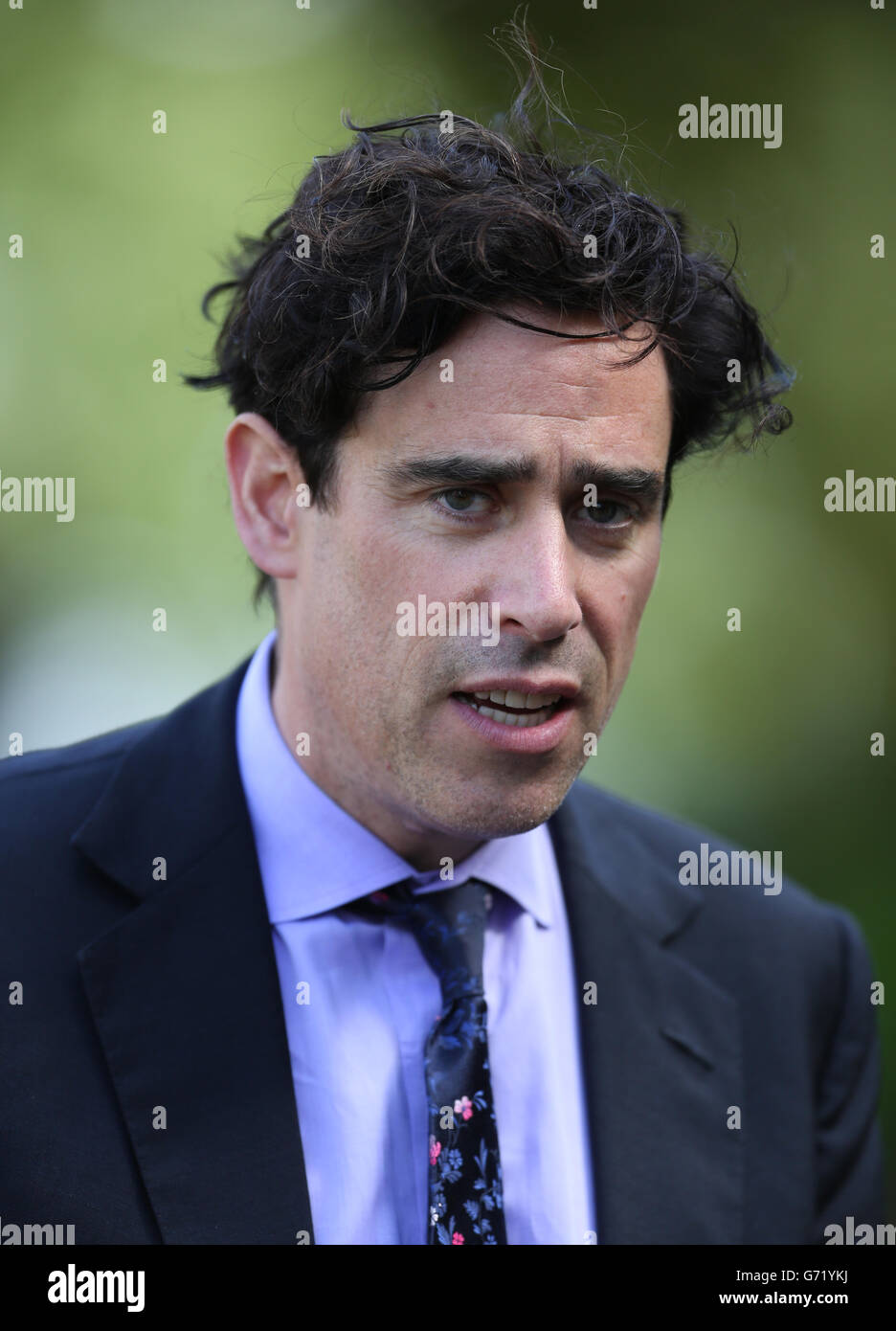Stephen Mangan attends the funeral service of author Sue Townsend at ...