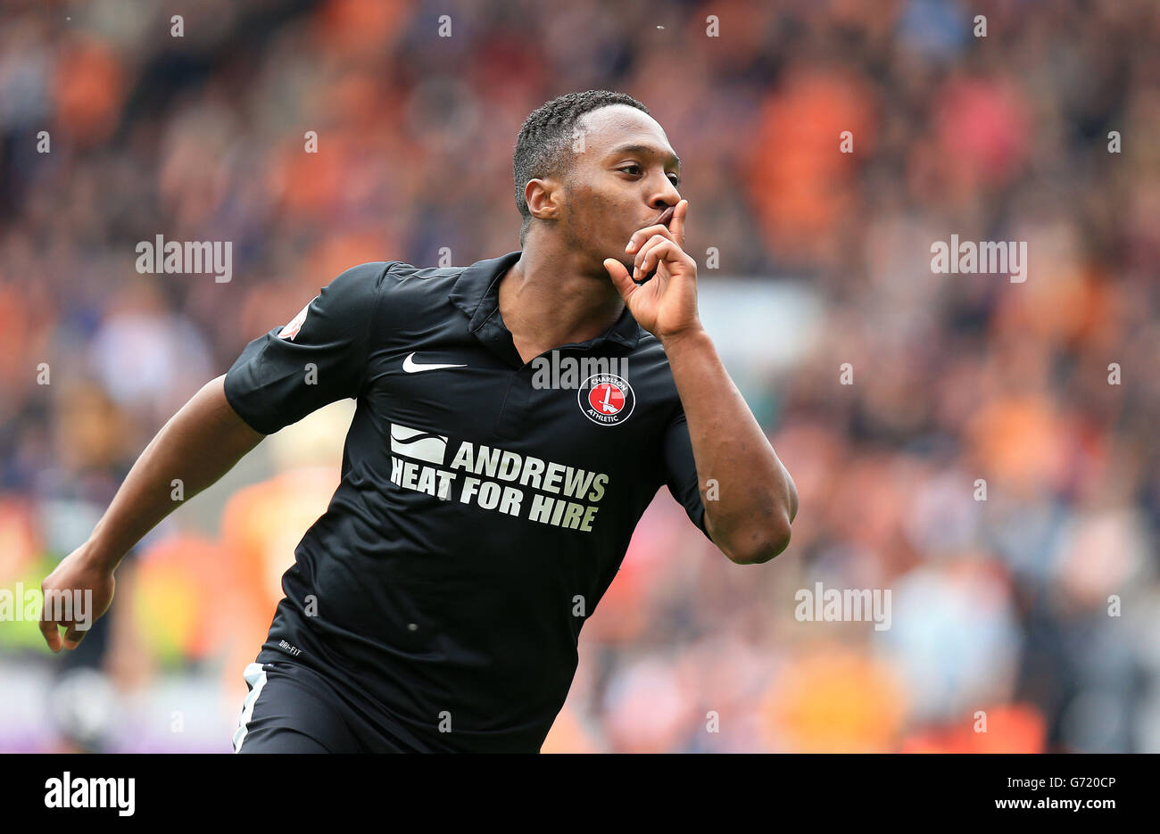 Charlton Athletic's Callum Harriott celebrates scoring the opening goal ...