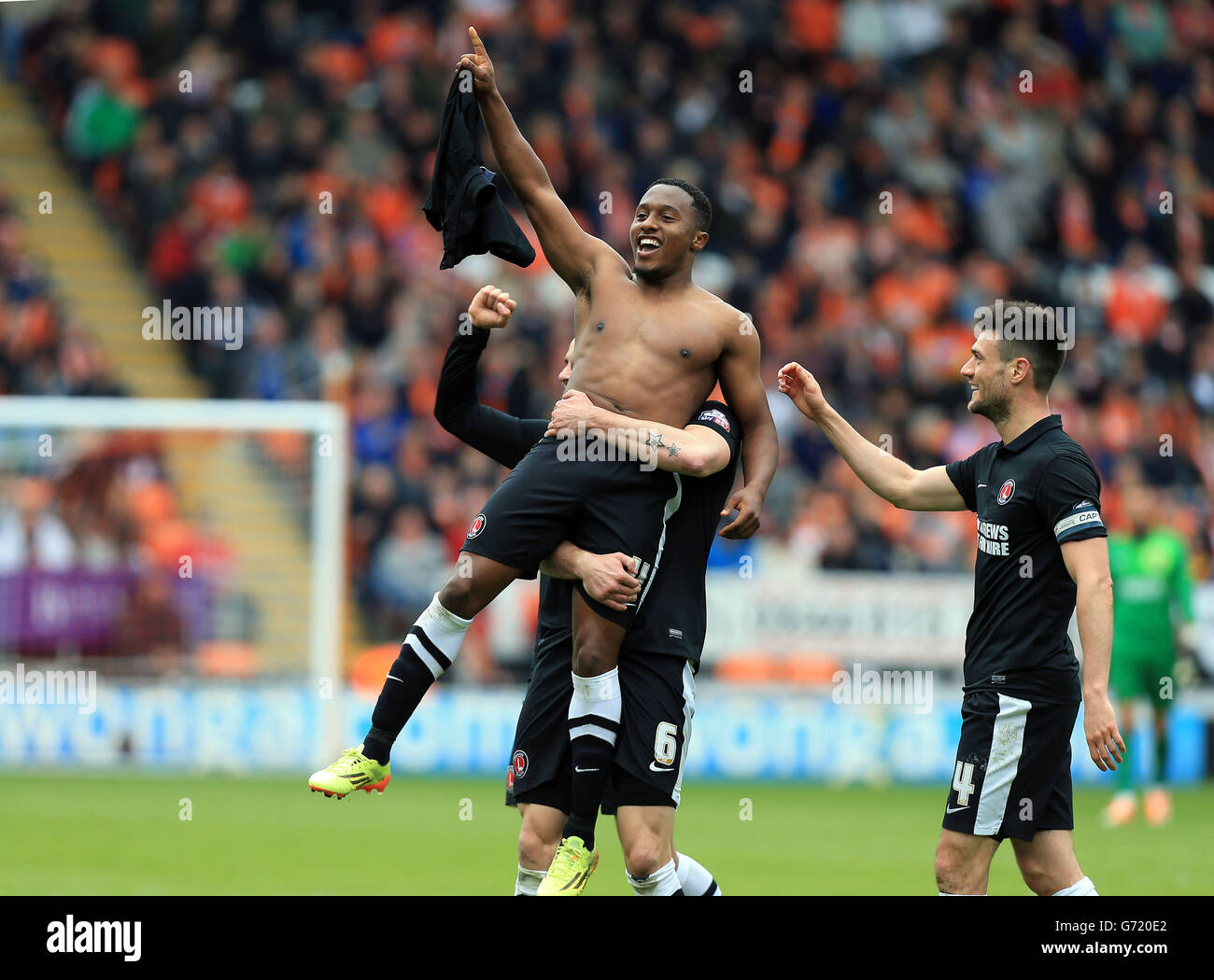 Charlton Athletic's Callum Harriott celebrates his second goal goal ...