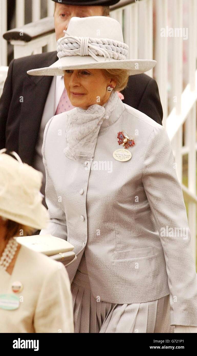 The Princess Alexandra walks through the winners enclosure during the ...
