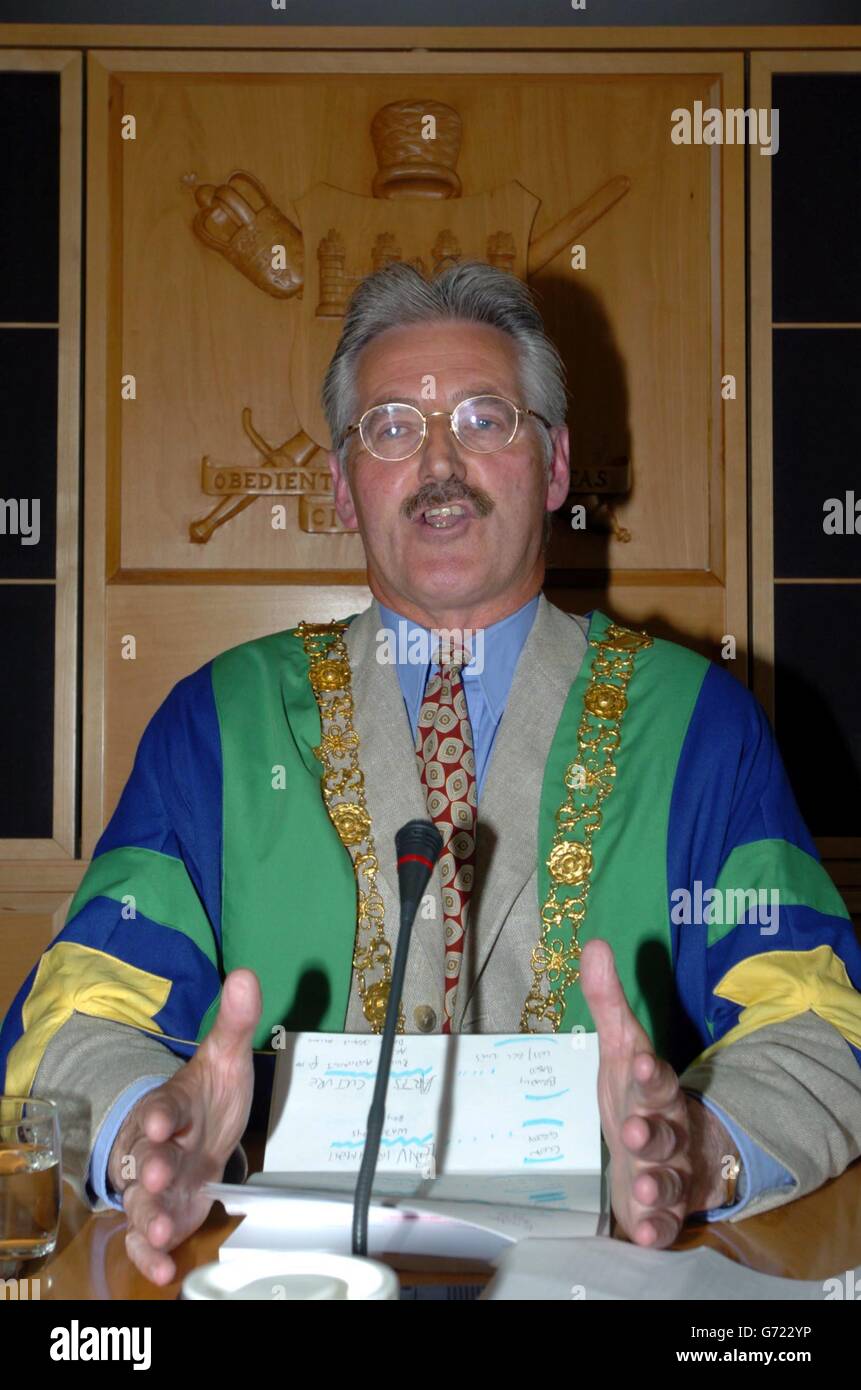 Councillor Michael Conaghan, speaking after being appointed the New ...