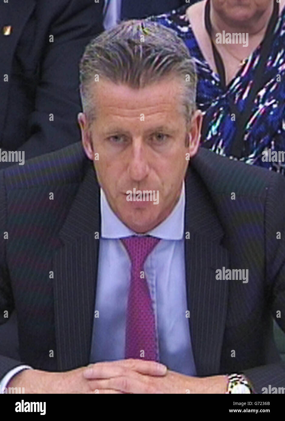 Jonathan Emms, UK Managing Director, of Pfizer Inc, gives evidence to ...