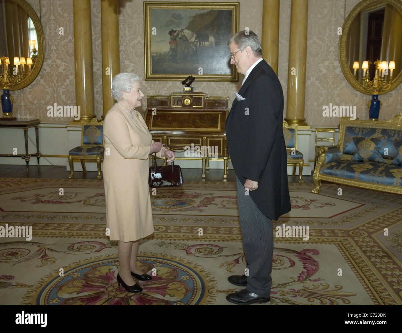 Queen Elizabeth II receives His Excellency Mr Guy Trouveroy, Ambassador ...