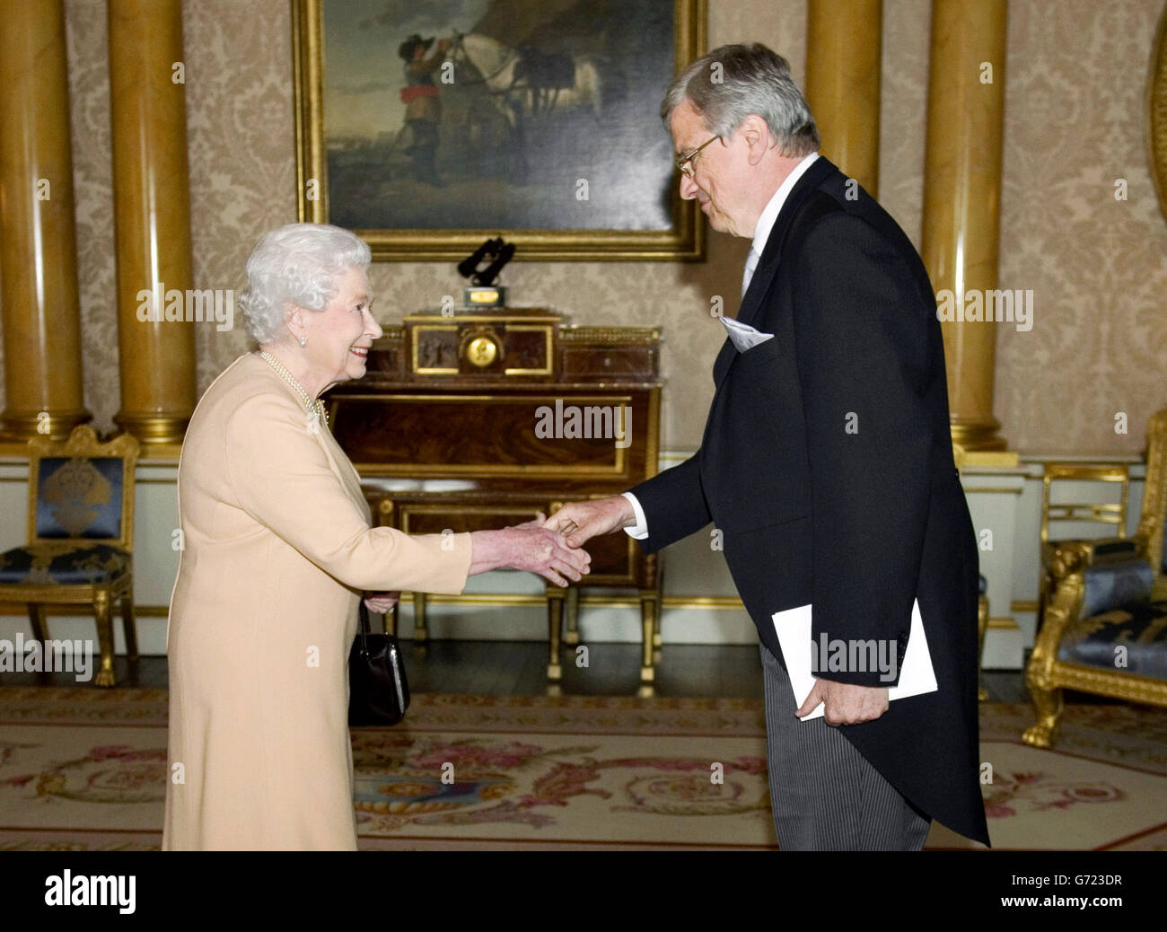 Queen Elizabeth II receives His Excellency Mr Guy Trouveroy, Ambassador ...