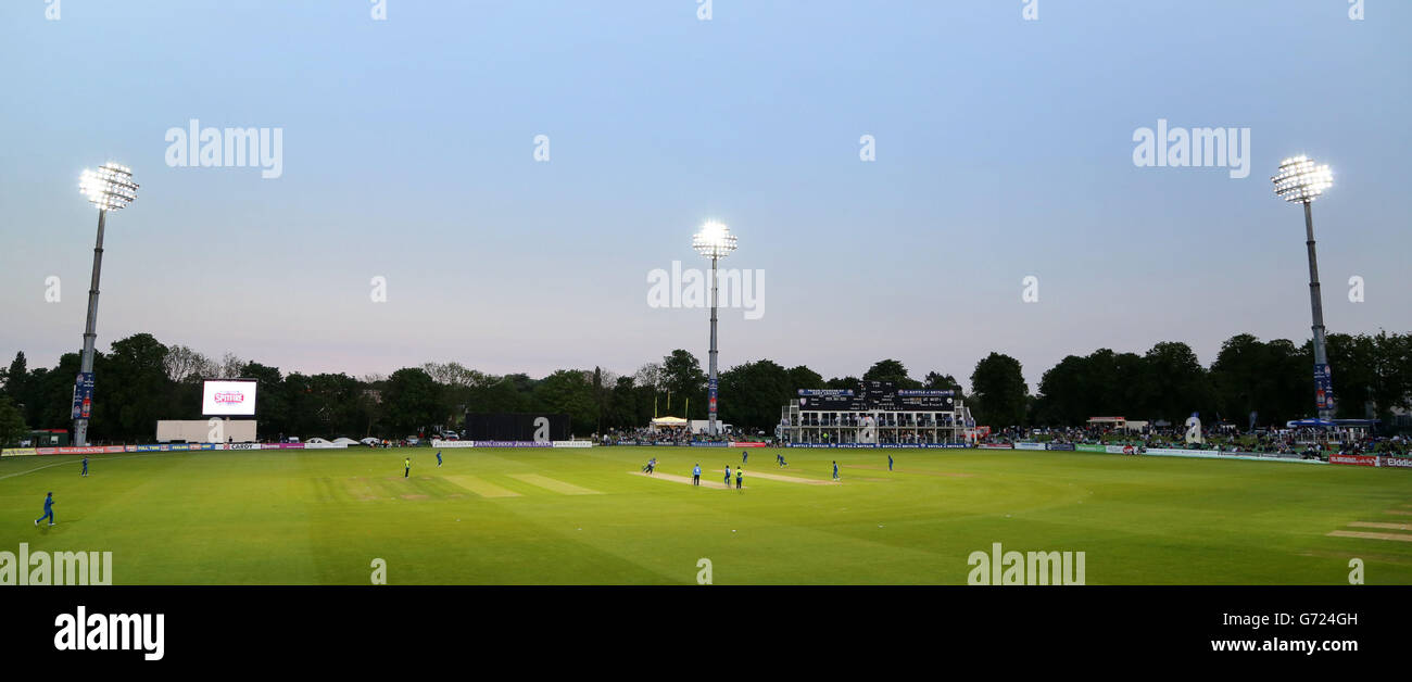 A general View during the tour match at The Spitfire Ground, Kent Stock ...
