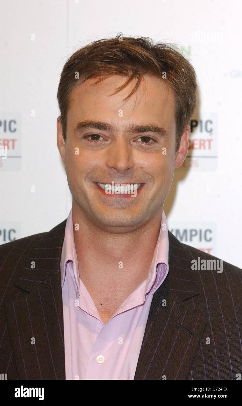 Jamie Theakston poses for photographers backstage, at the Olympic Torch ...